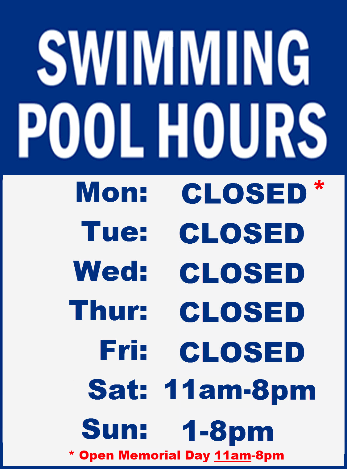 2022 Pool Hours for the early season – Village Green: An Oyster Point ...